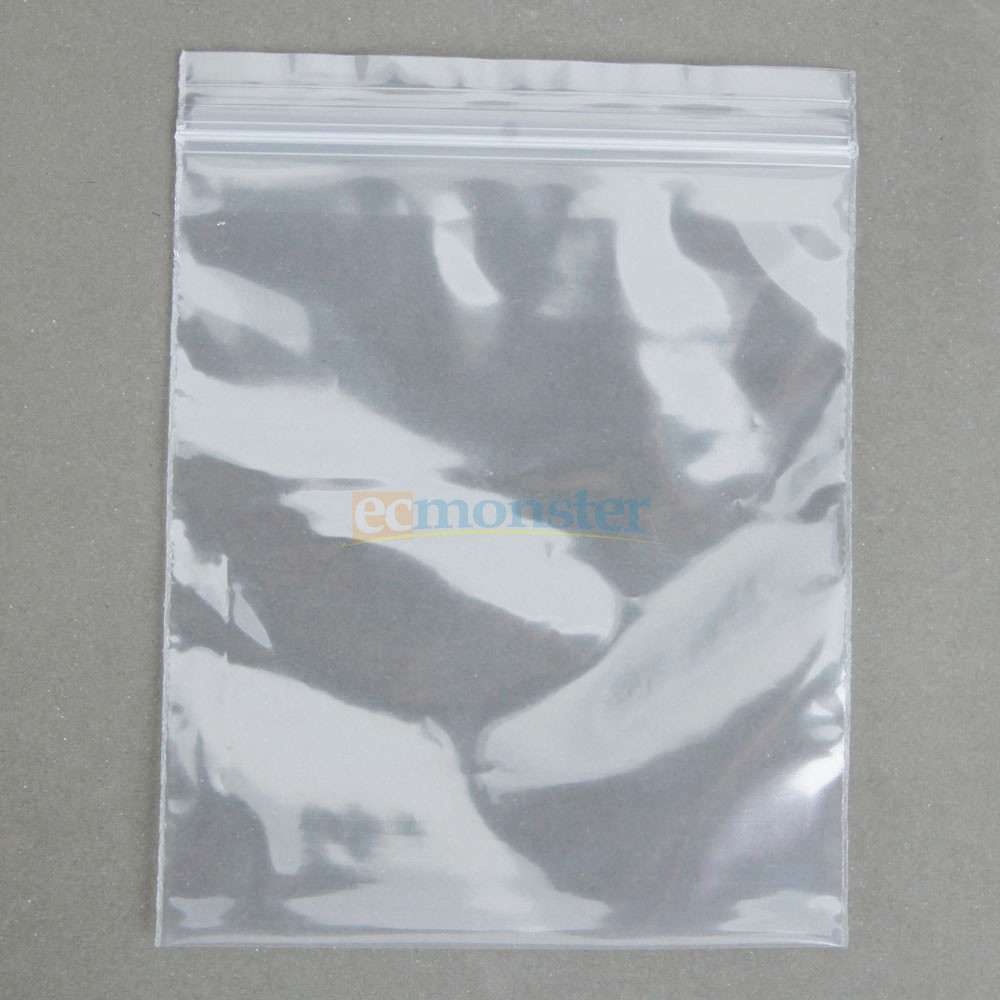 HUAKIN 2mil 50microns plastic LDPE clear food grade ziplock bags ...